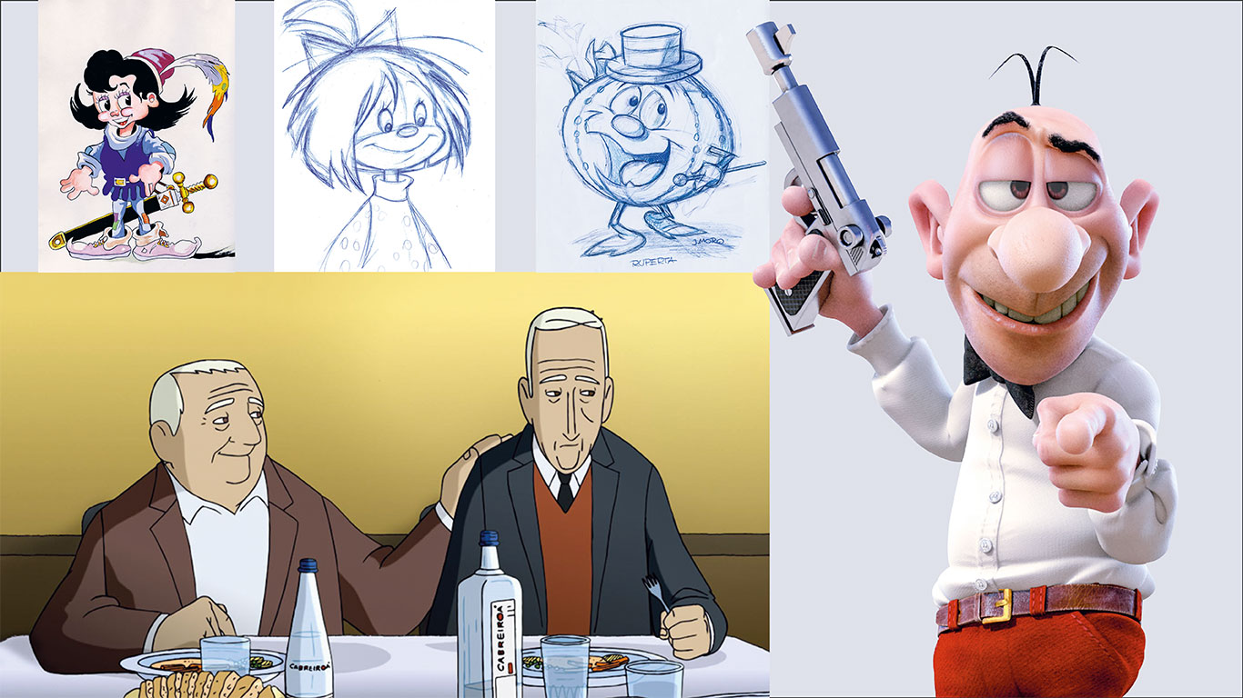 Dibujos animados de ayer y hoy